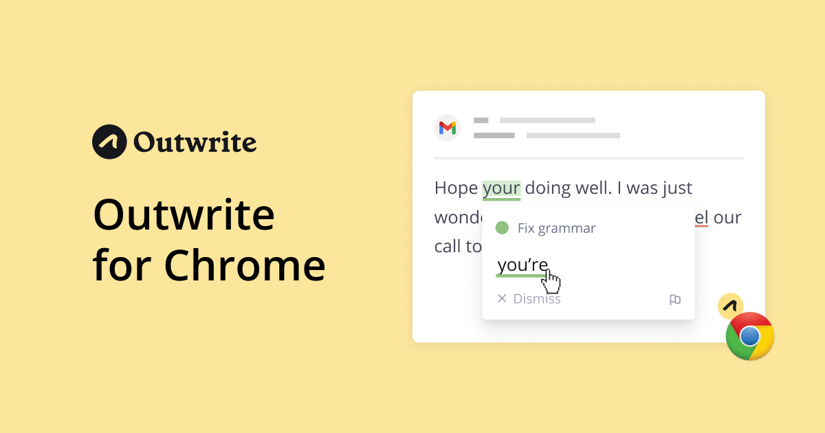 Outwrite para Chrome