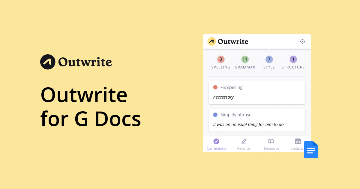Outwrite for Google Docs