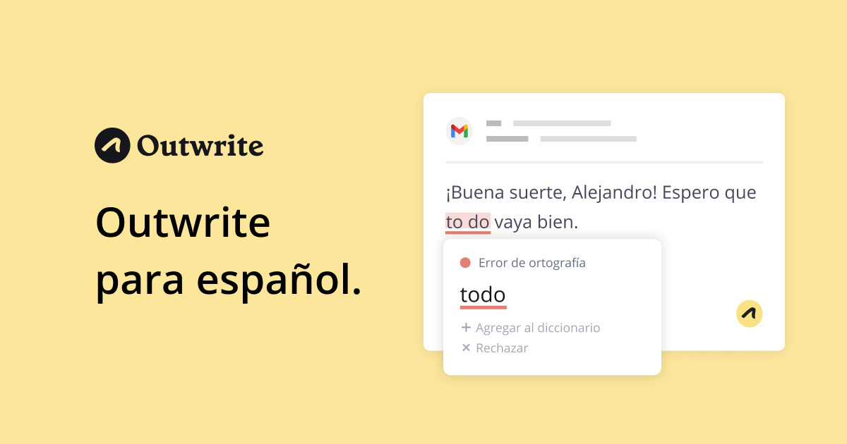 Outwrite para español