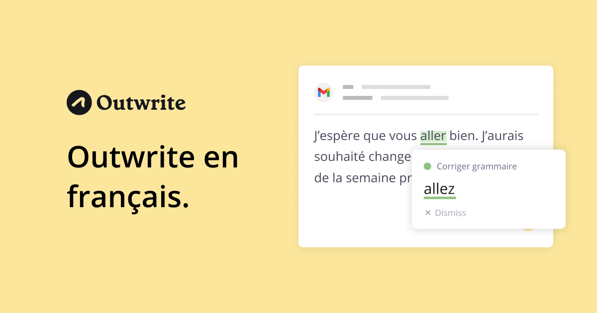 Outwrite para francés